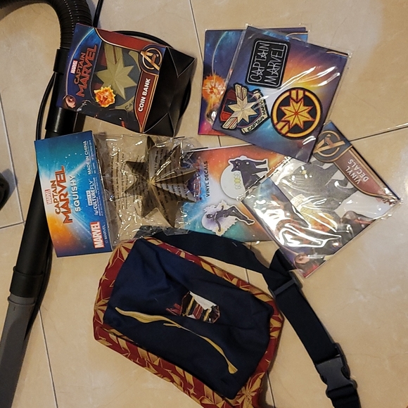 Marvel | Bags | 6 Piece Captain Marvel Squishy Stickers Bag Patch ...